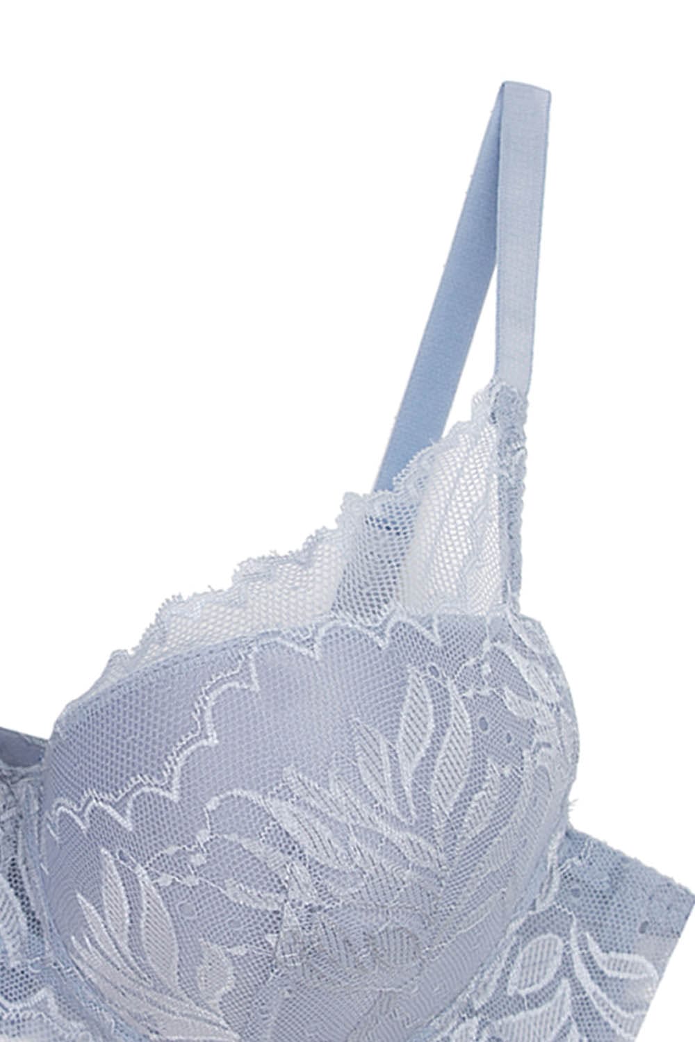 Brasier copa "b" en encaje con tiras ajustables